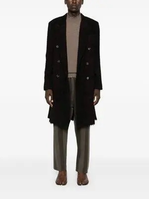UMA WANG Frayed Mid-length Coat