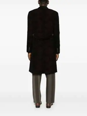 UMA WANG Frayed Mid-length Coat