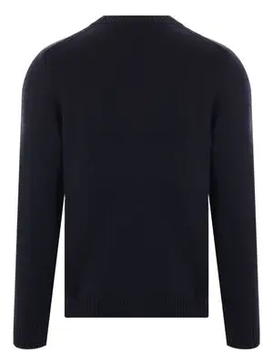 ROBERTO COLLINA Crew-neck Merino Jumper - Blue