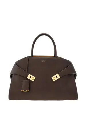FERRAGAMO Large Hug Tote - Brown