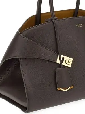 FERRAGAMO Large Hug Tote - Brown