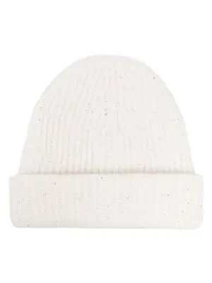 Fabiana Filippi Ribbed-knit Beanie - Neutrals