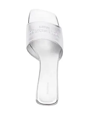 Balenciaga Duty Free Sandals - Silver