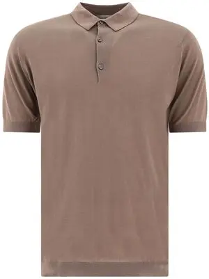 John Smedley Adrian Polo Shirt - Neutrals