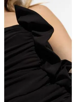 Attico Ruched Midi Dress