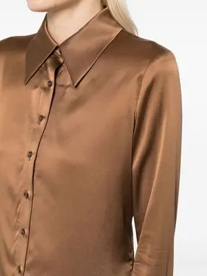 Alice + Olivia Willa Shirt - Brown