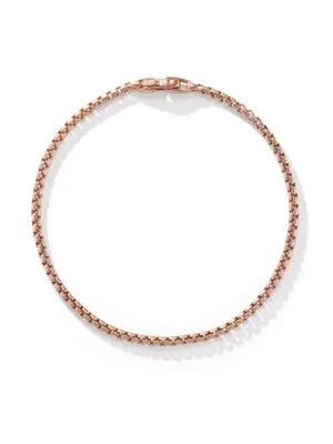 David Yurman 18kt Rose Gold Box Chain Bracelet - Pink