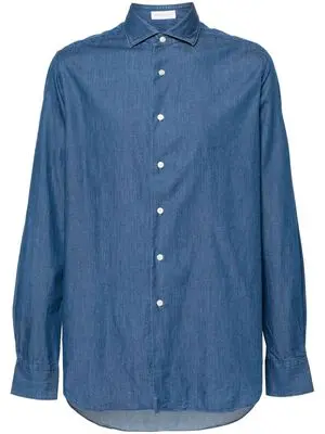 GLANSHIRT Long-sleeved Denim Shirt