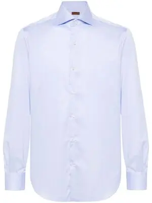 BARBA NAPOLI Cotton Shirt - Blue