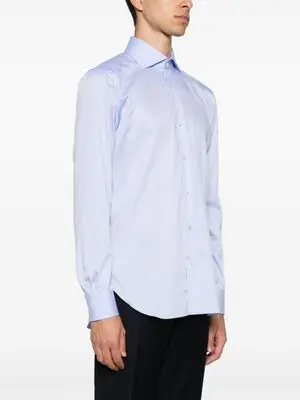 BARBA NAPOLI Cotton Shirt - Blue
