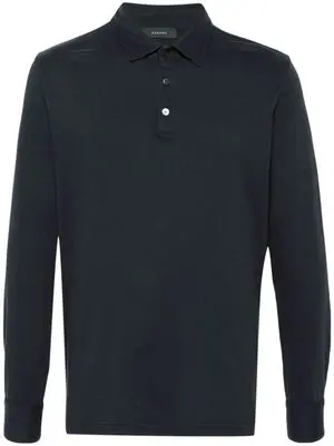 ZANONE Interlock Polo Shirt - Blue