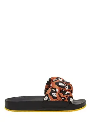 La DoubleJ Treccia Slides - Lady Leopard Orange