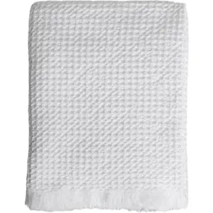 MUNGO Organic Belgian Waffle Hand Towels Set Of 2 - White