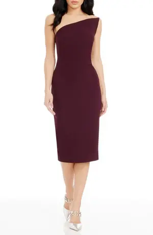 Dress The Population Milan Strapless Sheath Cocktail Dress