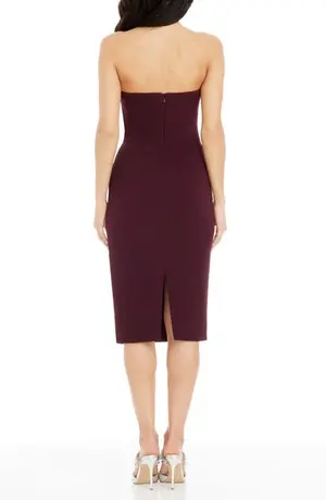 Dress The Population Milan Strapless Sheath Cocktail Dress