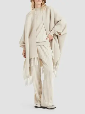 Brunello Cucinelli Cashmere Flat Rib Sweater With Monili