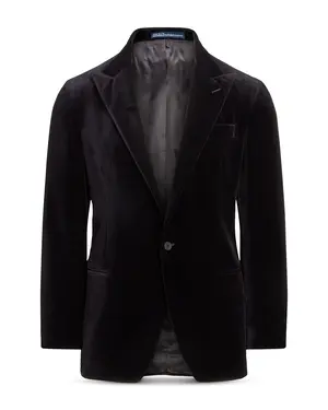 Polo Ralph Lauren Tailored Velvet Jacket - Black