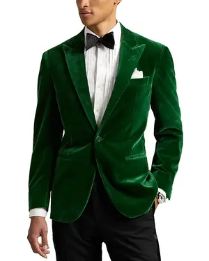 Polo Ralph Lauren Tailored Velvet Jacket Green
