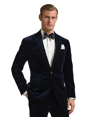 Polo Ralph Lauren Tailored Velvet Jacket Navy