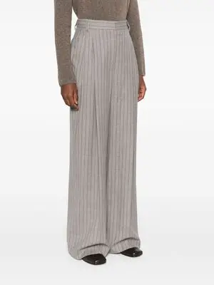 Brunello Cucinelli Pinstriped Trousers - Grey