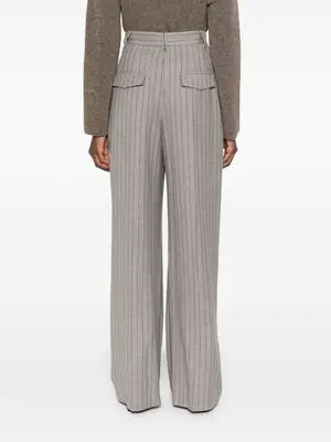 Brunello Cucinelli Pinstriped Trousers - Grey