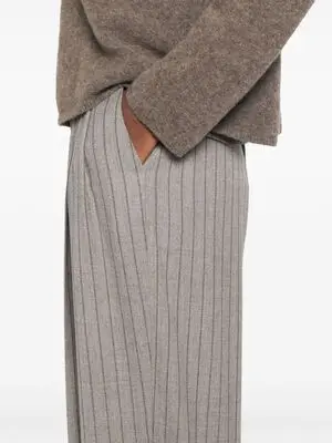 Brunello Cucinelli Pinstriped Trousers - Grey