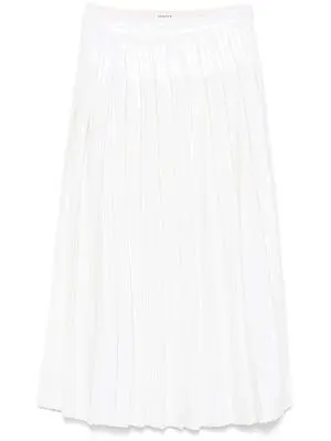 P.a.r.o.s.h Godot Maxi Skirt - White