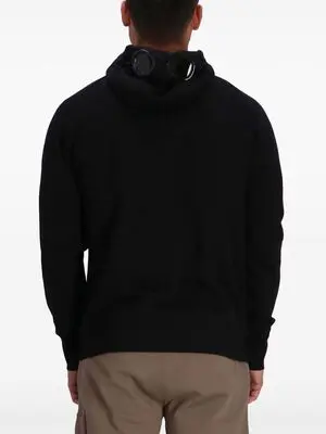 C.P. COMPANY Goggles-detail Zip-up Hoodie - Black