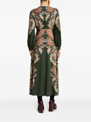 Etro Floral Print Twill Dress