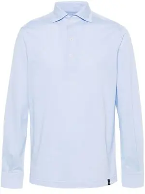 Boggi Milano Logo-tag Polo Shirt - Blue