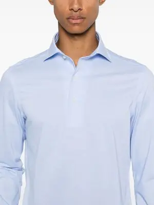 Boggi Milano Logo-tag Polo Shirt - Blue