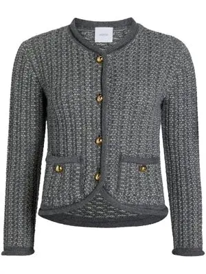 PATOU Knitted Fitted Jacket - Grey