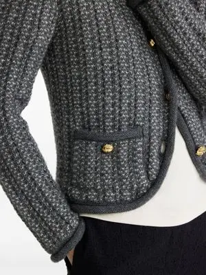 PATOU Knitted Fitted Jacket - Grey