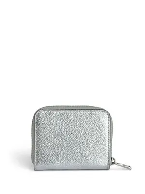 Zadig&Voltaire Wings-appliqué Wallet - Silver