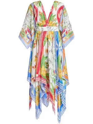 Farm Rio Scarf Print Coverups