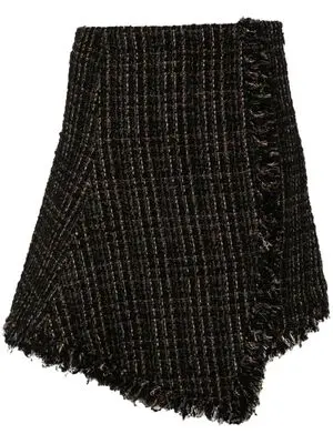 Sacai Tweed Wrap Skirt