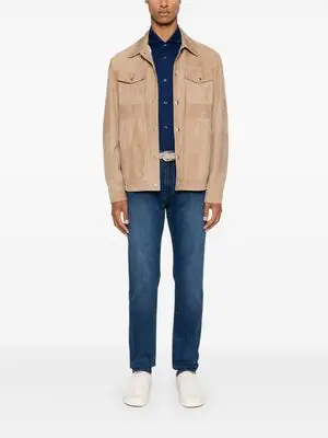 Boggi Milano Piqué-weave Shirt - Blue