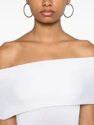 MUGLER Off-shoulder Knit Dress