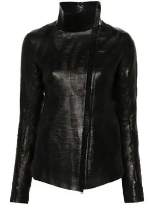 ISAAC SELLAM EXPERIENCE Metallic-detail Leather Jacket