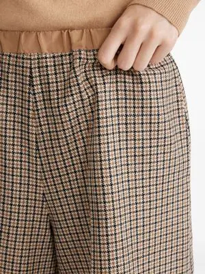 PATOU Houndstooth Longline Shorts