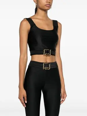 Just Cavalli Logo-straps Crop Top