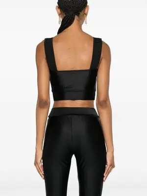 Just Cavalli Logo-straps Crop Top