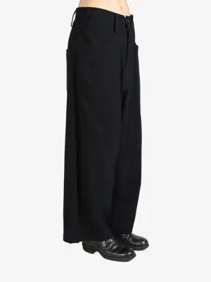 Yohji Yamamoto Cotton Straight-leg Trousers