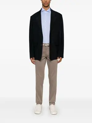 Boggi Milano Piqué-weave Shirt - Blue