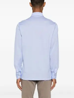 Boggi Milano Piqué-weave Shirt - Blue