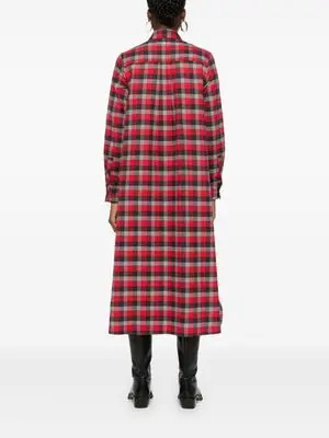SOCIETE ANONYME Plaid Flannel Midi Dress