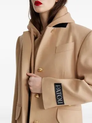 Patou Tailored Wool-cashmere Coat