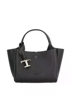 TOD'S Logo-charm Tote Bag - Black