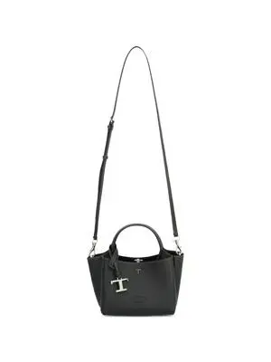 TOD'S Logo-charm Tote Bag - Black
