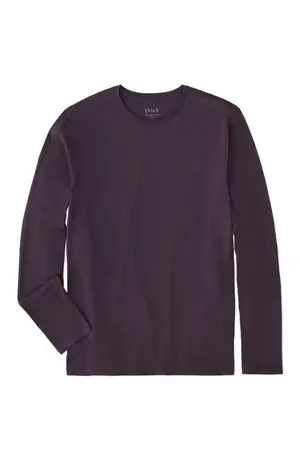 PACT Organic Softspun Long Sleeve Tee - Plum